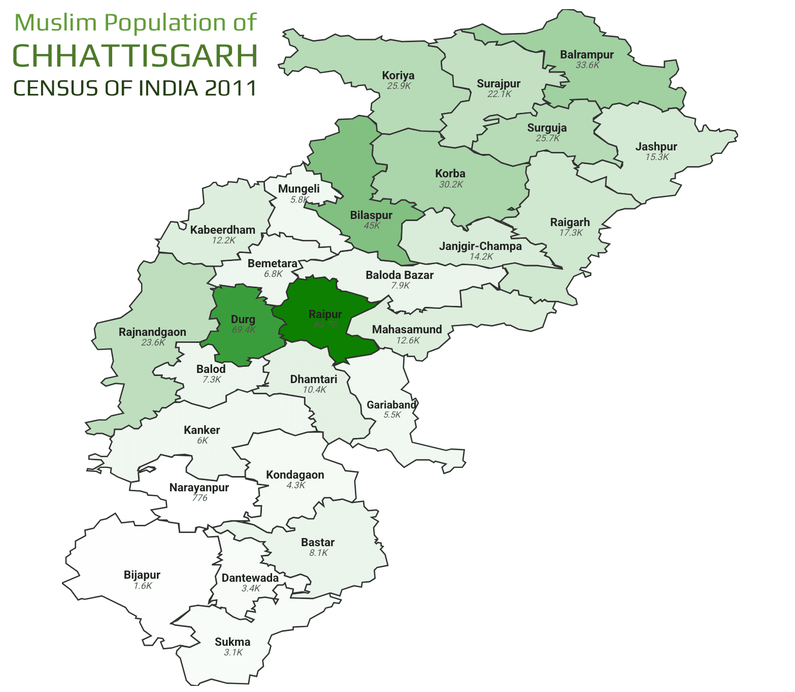 Muslim Population in Chhattisgarh (2025 Update): District-Wise Data ...